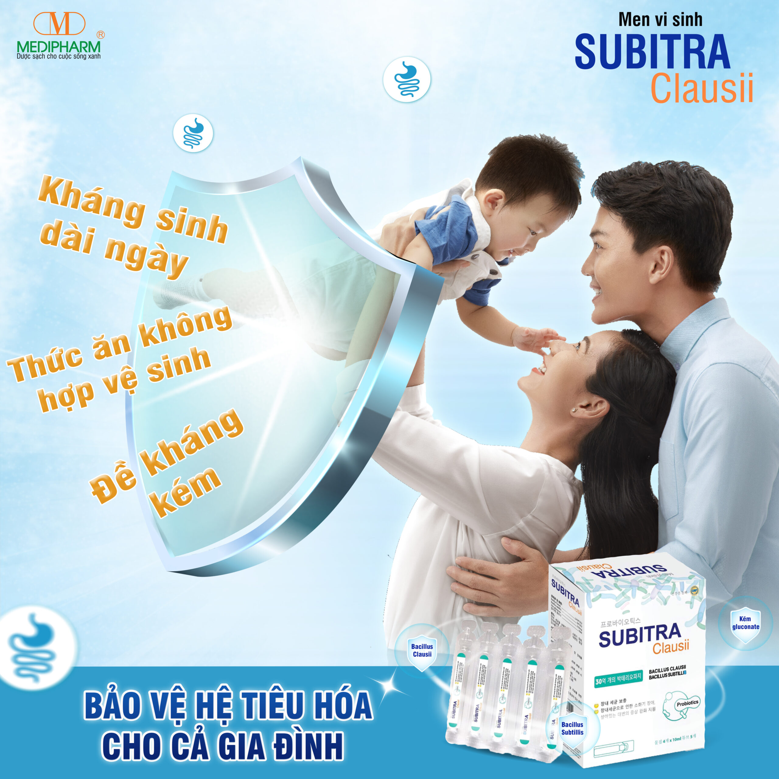 Men vi sinh Subitra Clausii - CÔNG TY CỔ PHẦN THƯƠNG MẠI MEDIPHARM VIỆT NAM